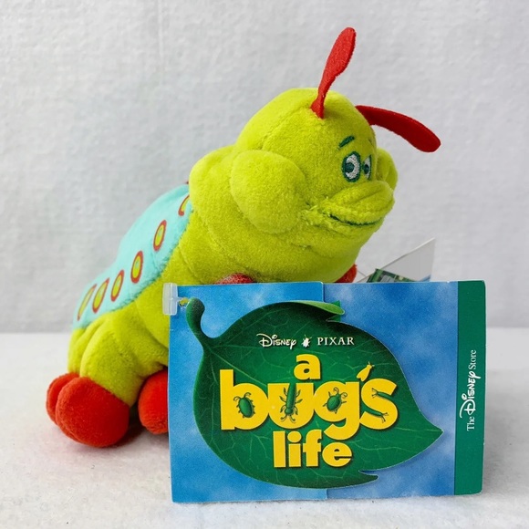 Disney | Toys | Disney Pixar Heimlich Plush Mini Bean Bag Bugs Life 8 ...